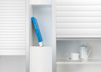 Metallic-line tambour doors | Millwork & Cabinetry | REHAU